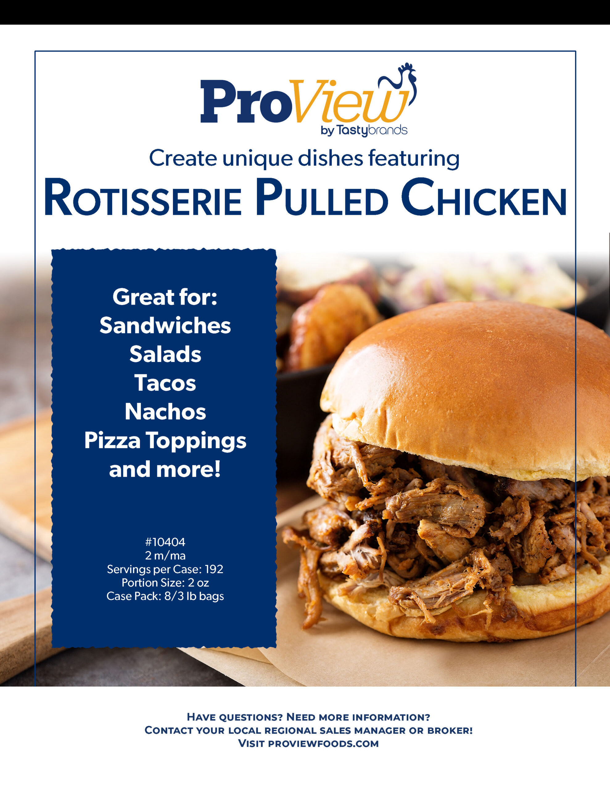 ROTISSERIE CHICKEN FLYER - ProView Foods by Tasty Brands