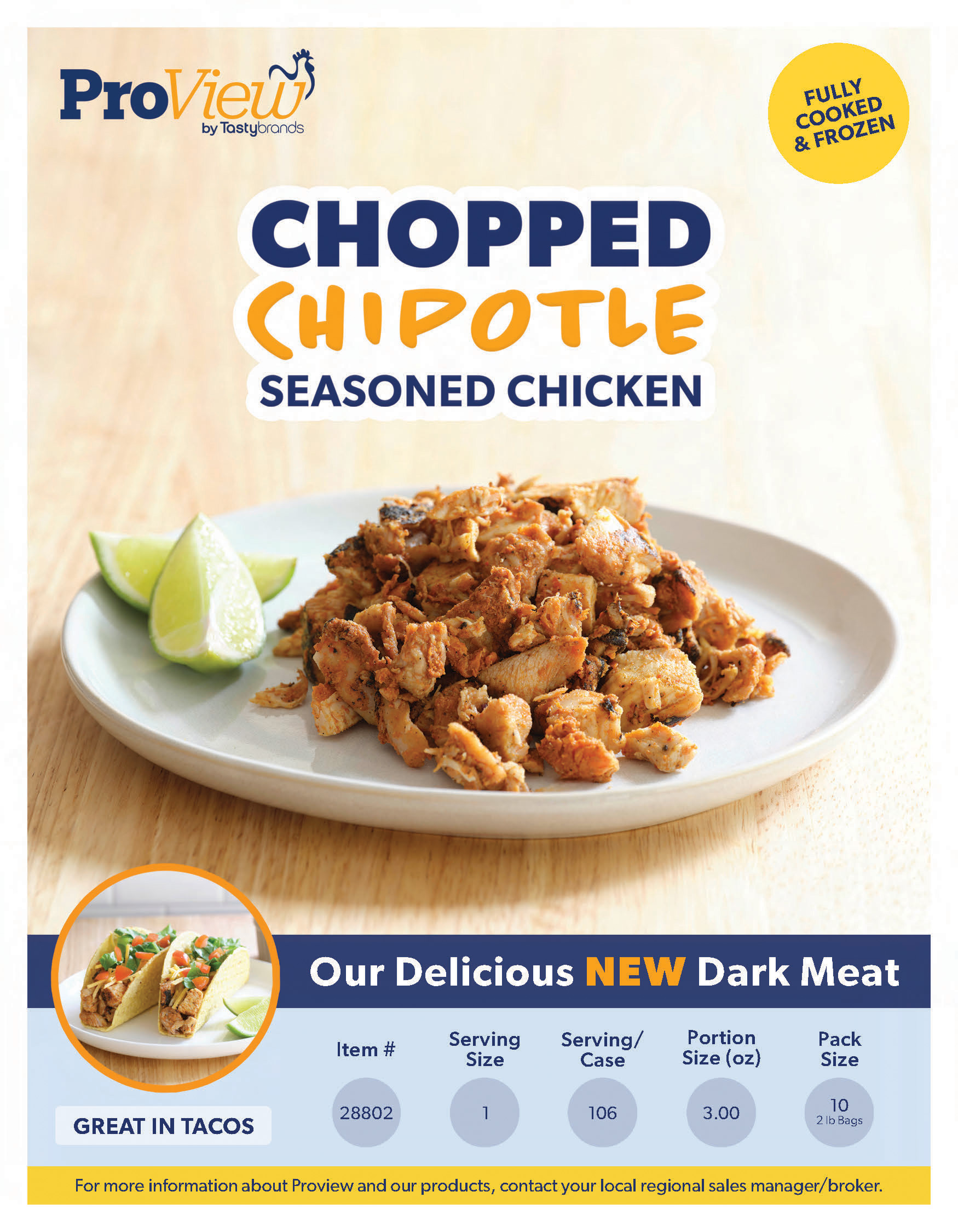 CHIPOTLE CHICKEN FLYER - ProView Foods by Tasty Brands