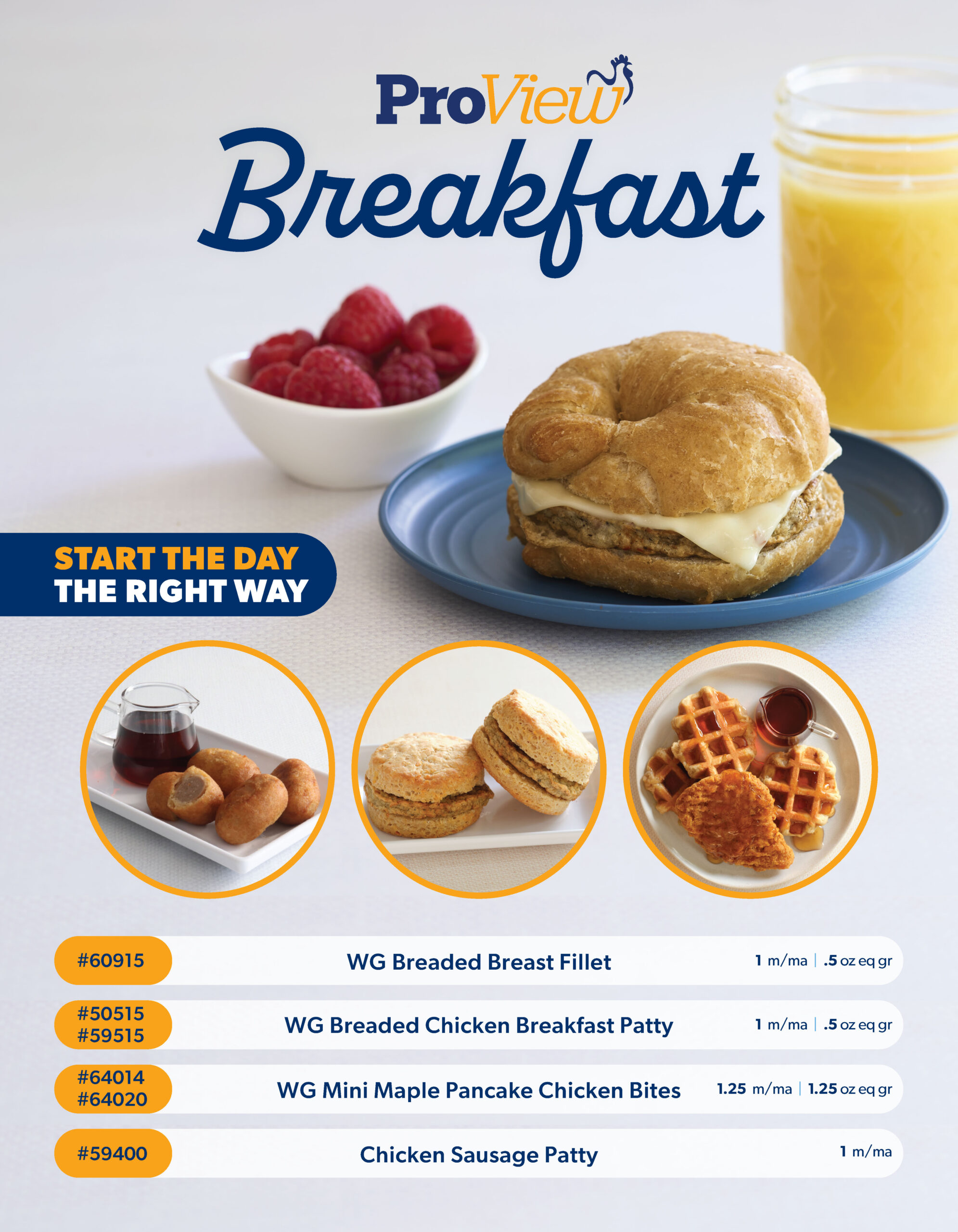 PROVIEW BREAKFAST FLYER - ProView Foods by Tasty Brands