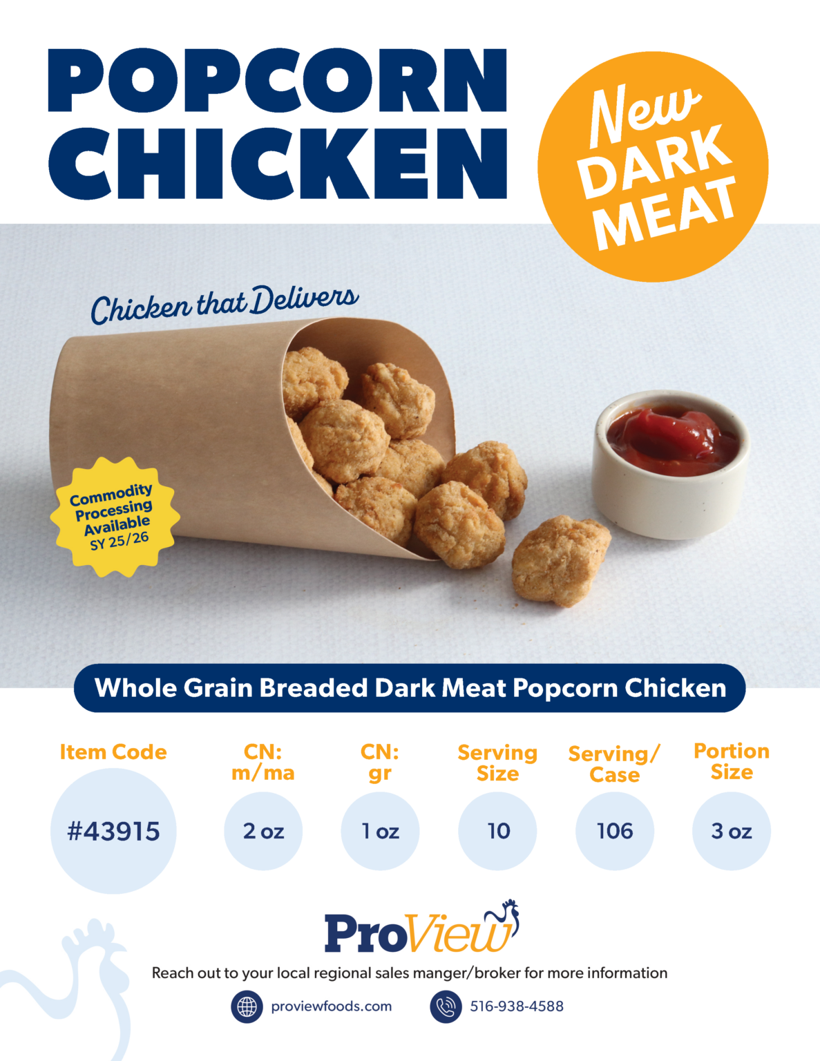 POPCORN CHICKEN FLYER - ProView Foods by Tasty Brands