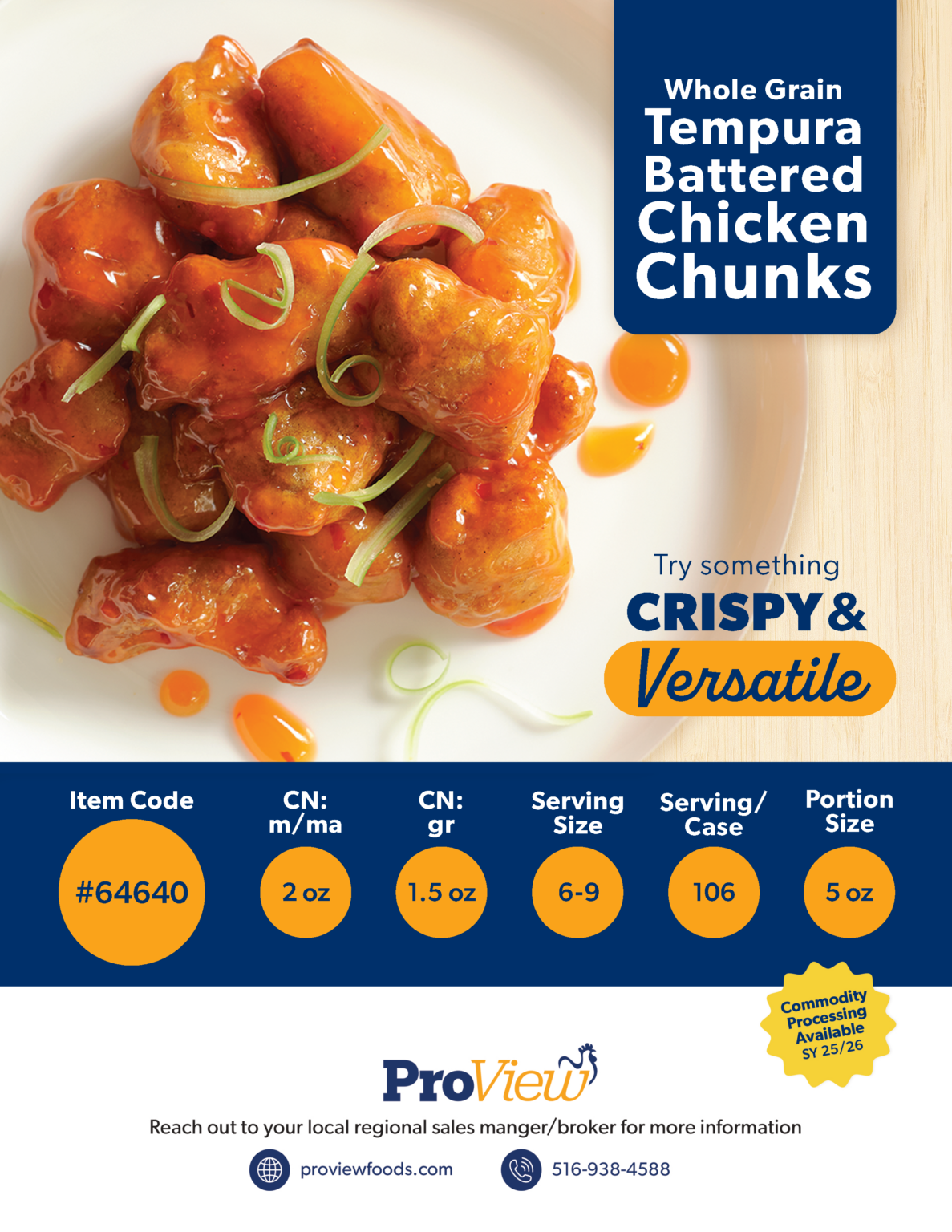 TEMPURA CHICKEN FLYER - ProView Foods by Tasty Brands